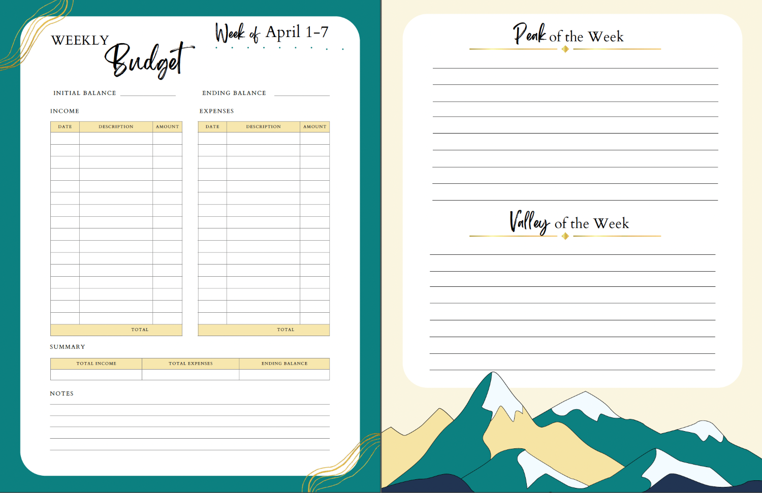 The Goldilocks Chronicles Journal & Planner: Quarter 2 2024 by Jennifer ...